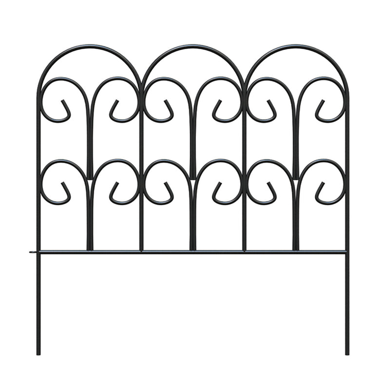 Panacea 18 in. L X 18 in. H Steel Black Scroll Garden Edging — National ...
